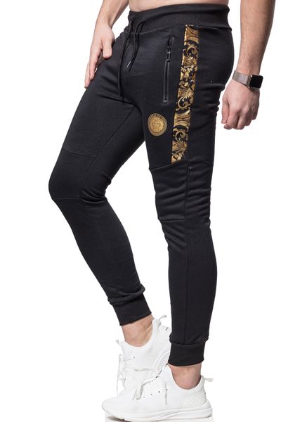 Black Collegepants With Golden Foil Jerone - Jerone.com